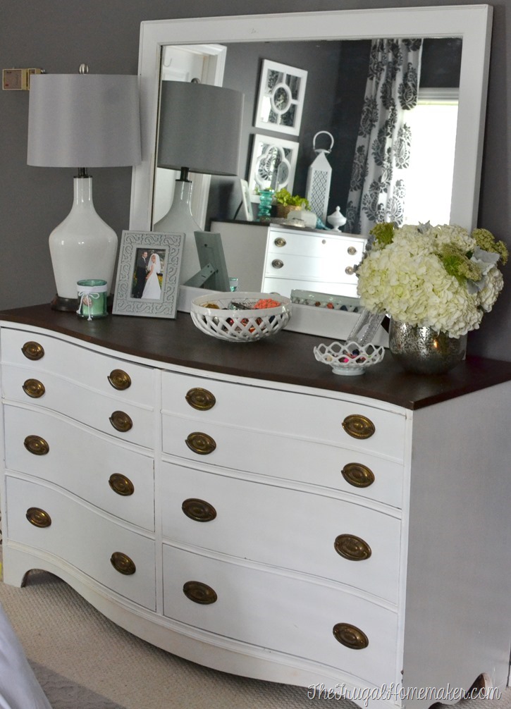 Painted Dresser And Mirror Makeover Master Bedroom Furniture Painted Dresser And Mirror Makeover Master Bedroom Furniture
